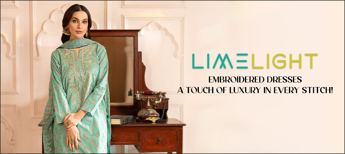 Limelight Embroidered Dresses: A Touch of Luxury in Every Stitch ...